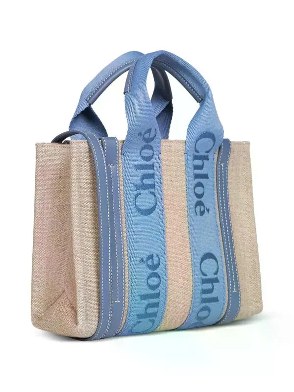 Chloé Woody Small Tote Bag - Neutrals