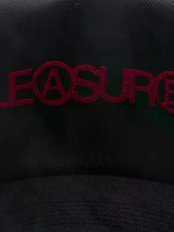 PLEASURES Embroidered Snapback Cap