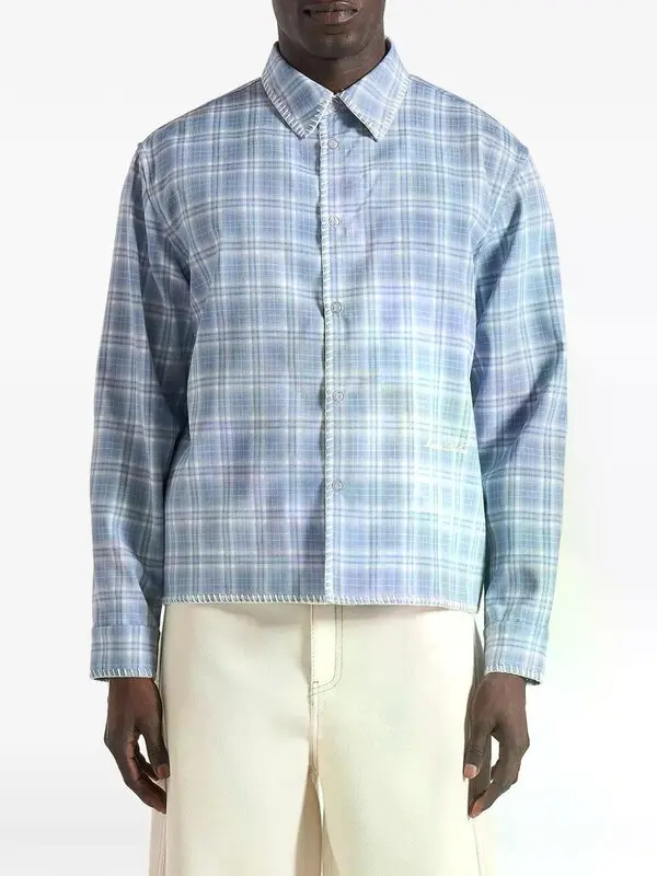 Manière De Voir Maniere De Voir Checked Whipstitch Shirt