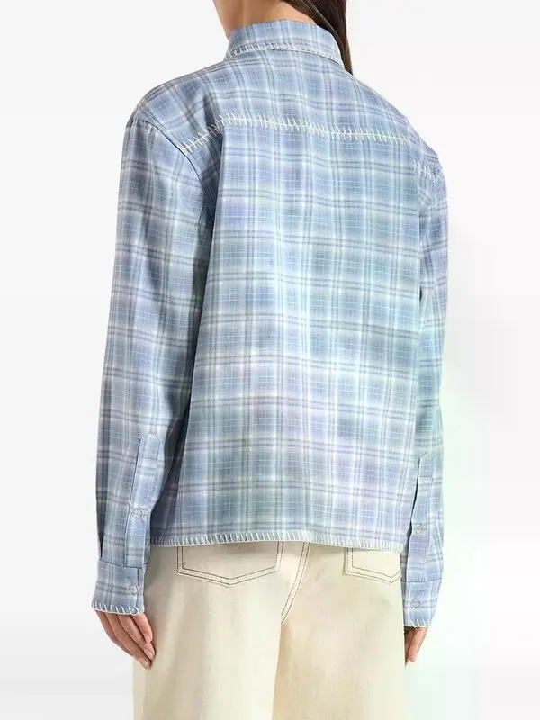 Manière De Voir Maniere De Voir Checked Whipstitch Shirt