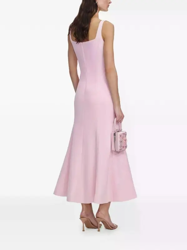 SELF-PORTRAIT V-slit Panelled Midi Dress