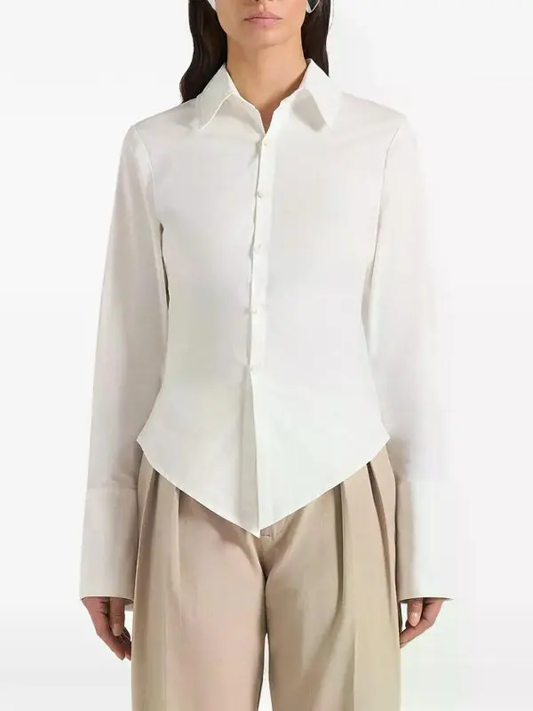 Manière De Voir Sonia Sculpted Angular Shirt - White