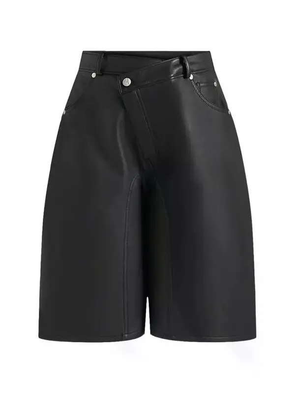 Manière De Voir Maniere De Voir Wrapover Wide-leg Bermuda Shorts