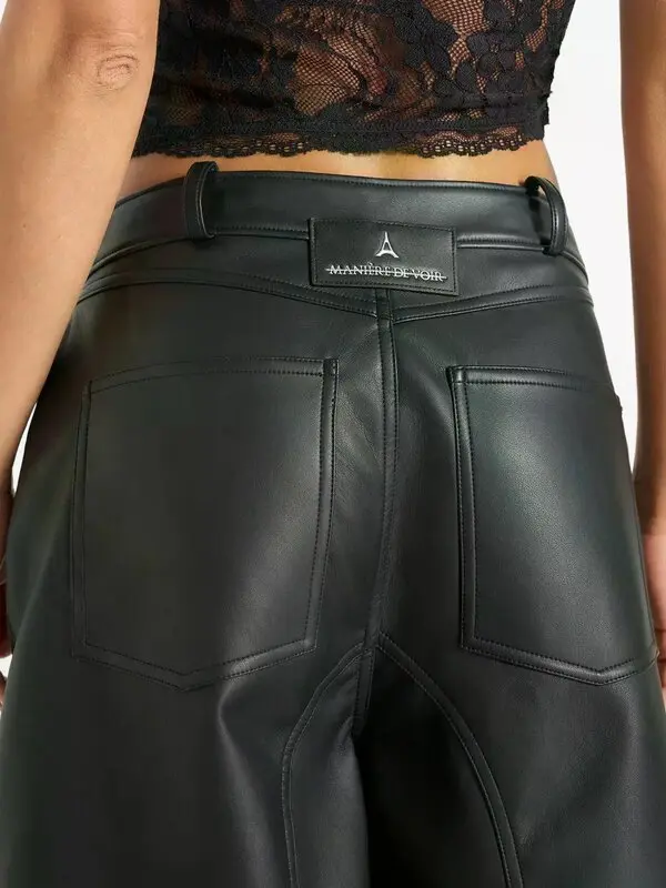 Manière De Voir Maniere De Voir Wrapover Wide-leg Bermuda Shorts