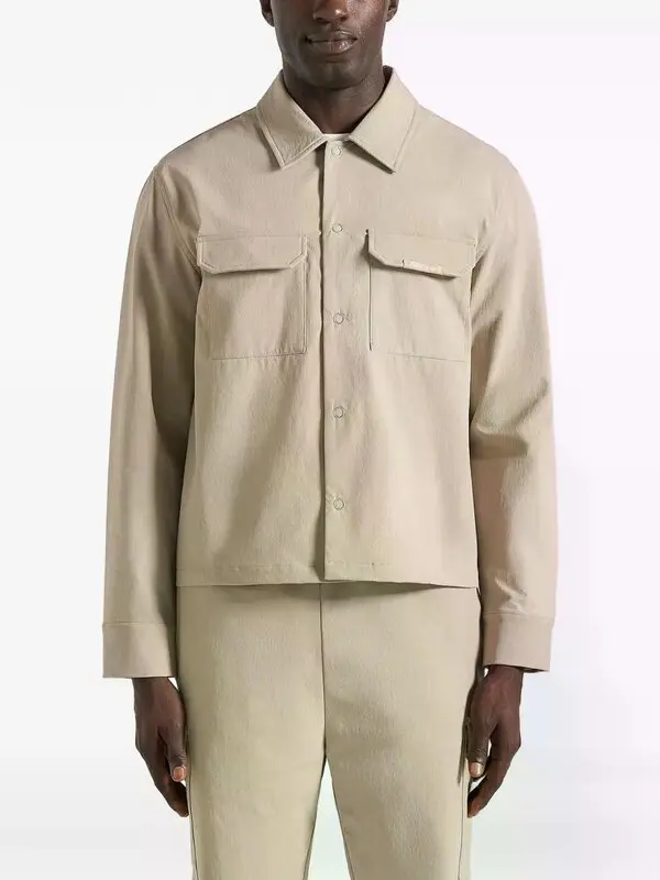 Manière De Voir Milo Technical Cargo Jacket - Neutrals
