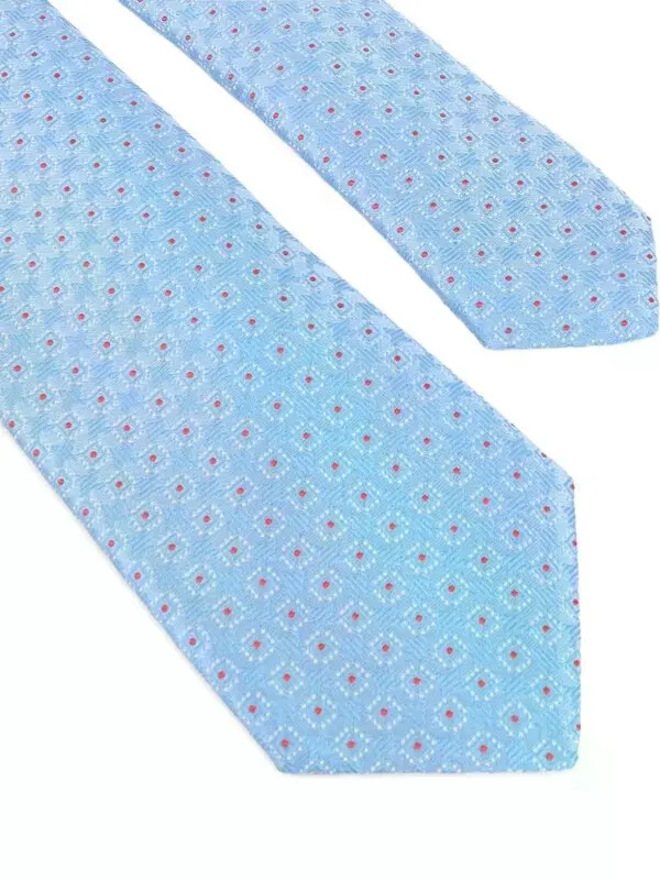 Canali Patterned Silk Tie