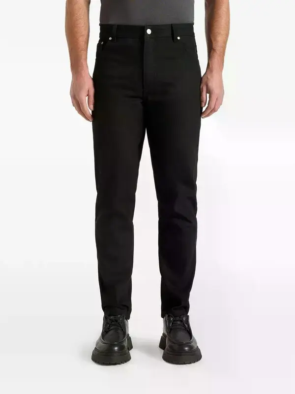 Manière De Voir Tapered Fit Denim Jeans - Black