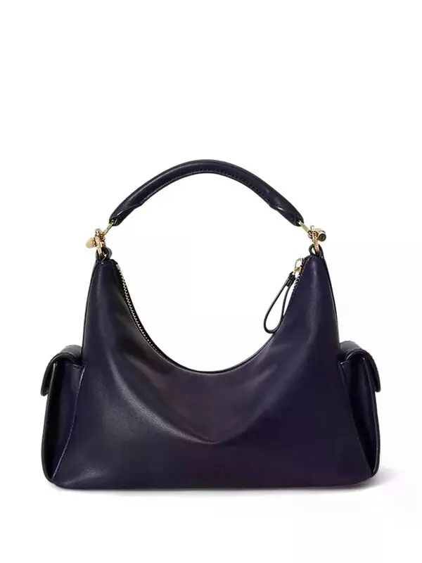 Ralph Lauren Leather Tote Bag With Top Handle And Shoulder Strap