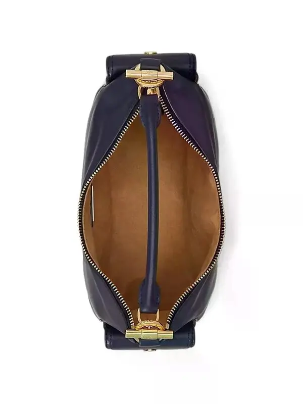 Ralph Lauren Leather Tote Bag With Top Handle And Shoulder Strap