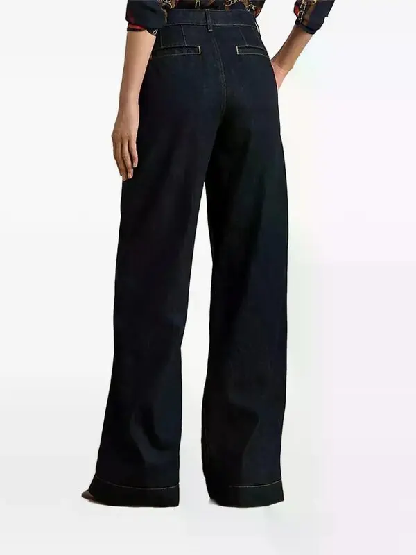 Ralph Lauren Pleated Wide-leg Jeans
