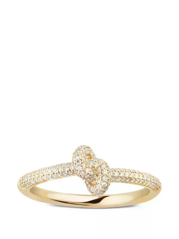 ENGELBERT Diamond Knot Ring - Gold