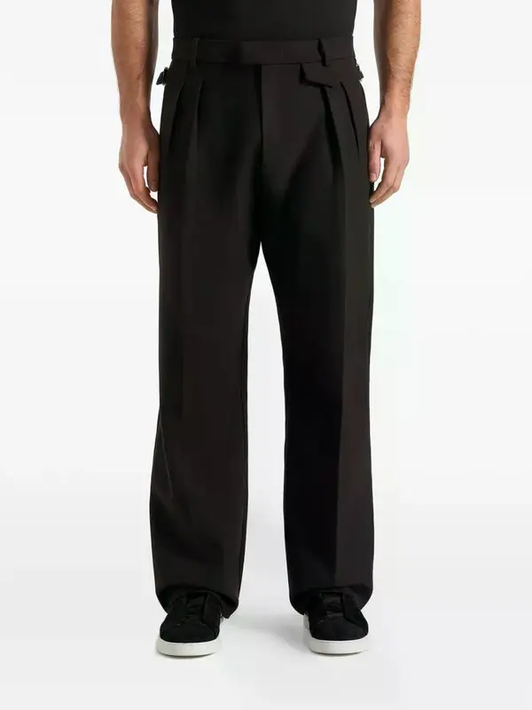 Manière De Voir Pierre Pleated Trousers - Black