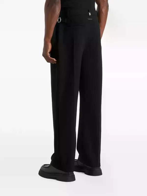 Manière De Voir Pierre Twin-pleat Tailored Trousers - Black