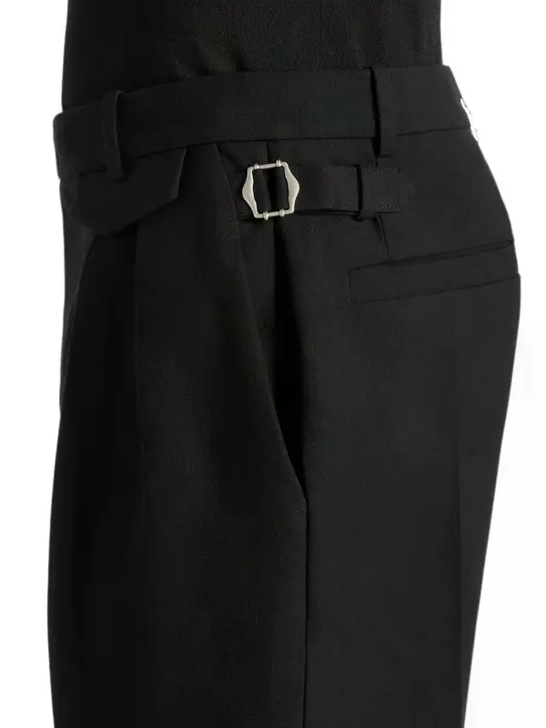 Manière De Voir Pierre Twin-pleat Tailored Trousers - Black
