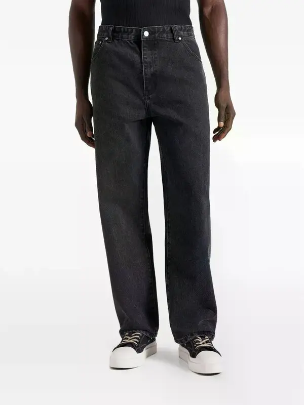 Manière De Voir Maniere De Voir Relaxed Fit Faded Wash Denim Jeans