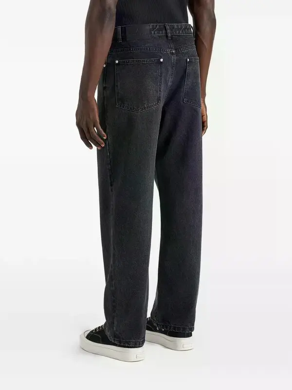 Manière De Voir Maniere De Voir Relaxed Fit Faded Wash Denim Jeans