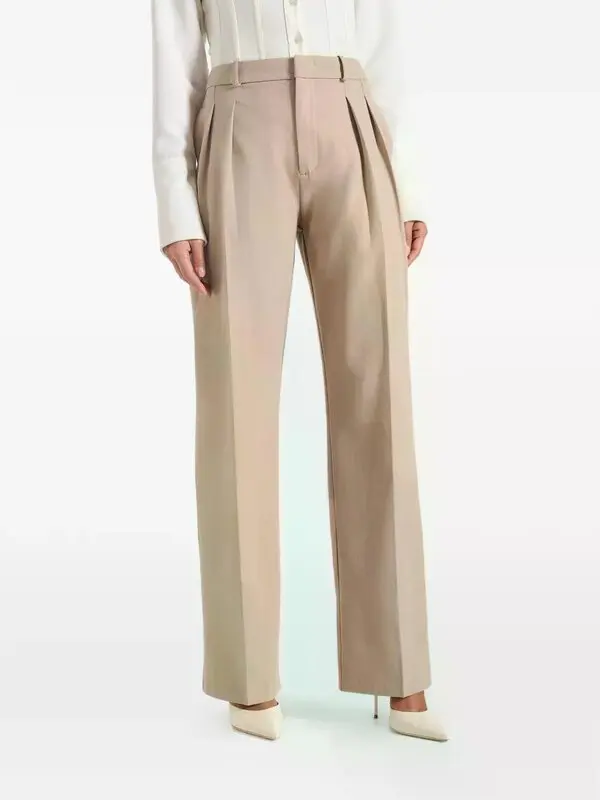 Manière De Voir Julie Pleated Trousers - Neutrals