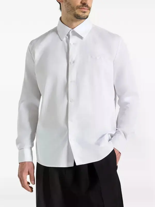 Manière De Voir Chris Button Long-sleeve Shirt - White