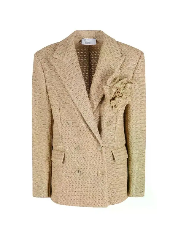 Giuseppe Di Morabito Crochet Double-breasted Blazer