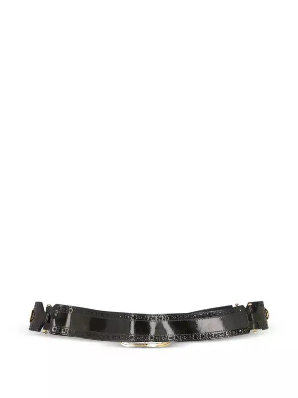 PIROVANO VINTAGE Perforated Leather Belt