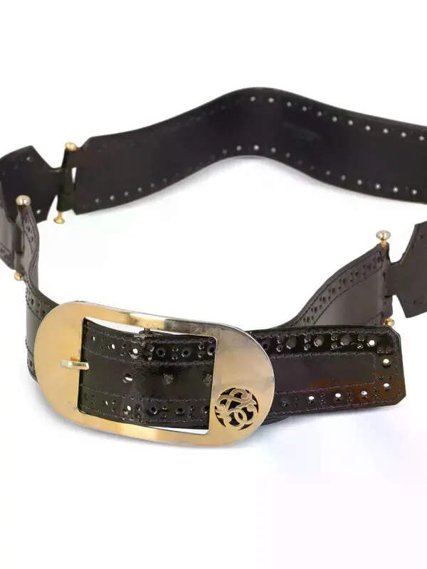 PIROVANO VINTAGE Perforated Leather Belt