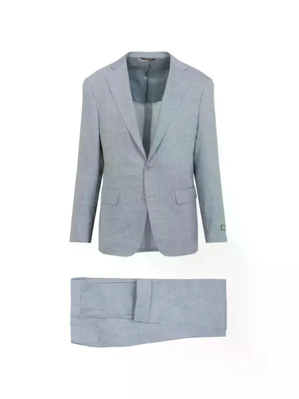 Canali Button-fastening Linen Suit