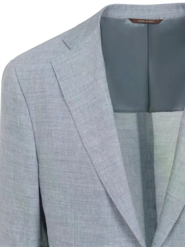 Canali Button-fastening Linen Suit