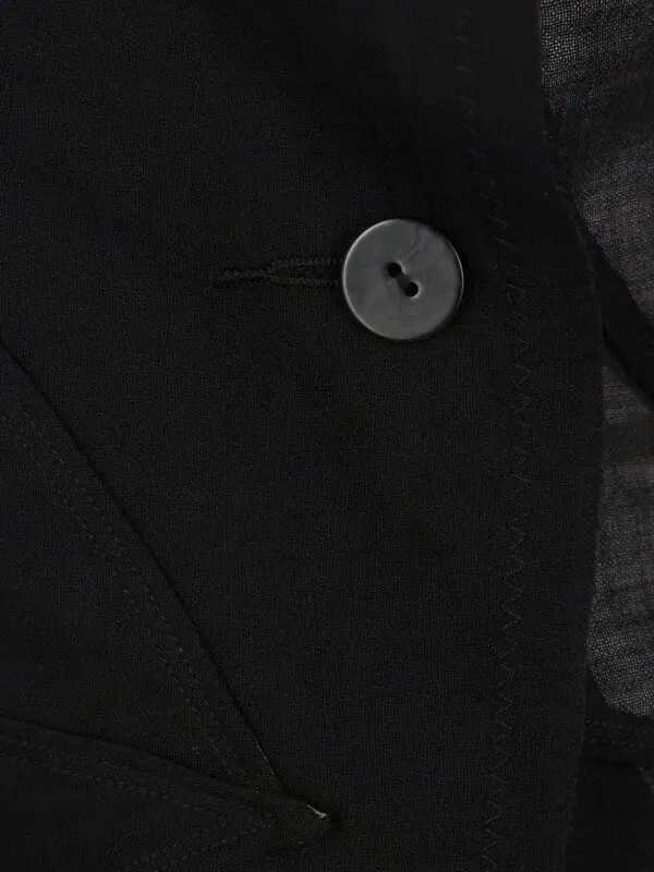 YEHUAFAN Geometric Button Jacket