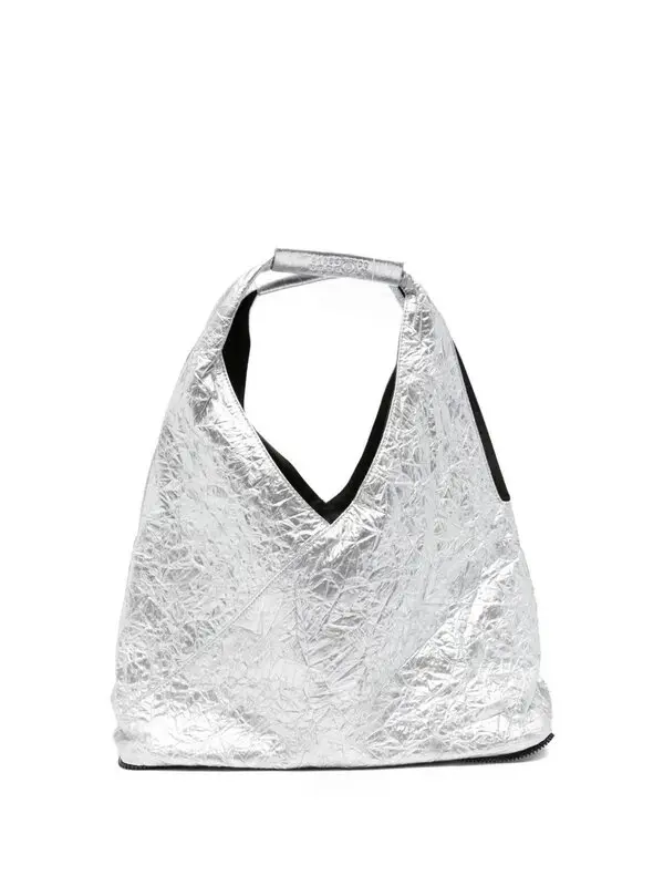 MAISON MARGIELA Textured Shoulder Bag - Silver