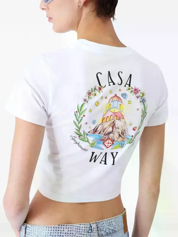 Casablanca Graphic-print T-shirt - White