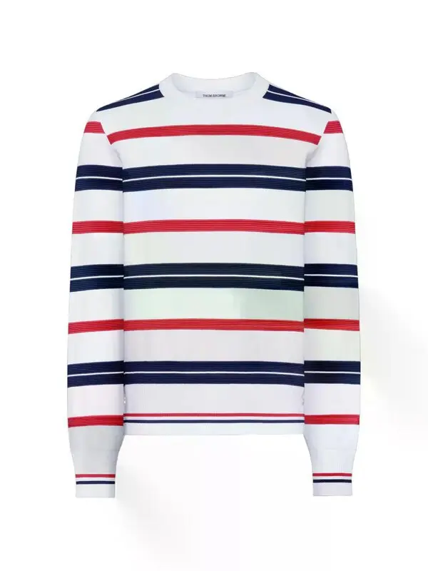 Thom Browne Striped Sweater - White