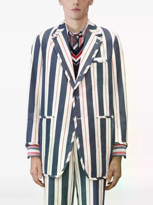 Thom Browne Striped Seersucker Jacket