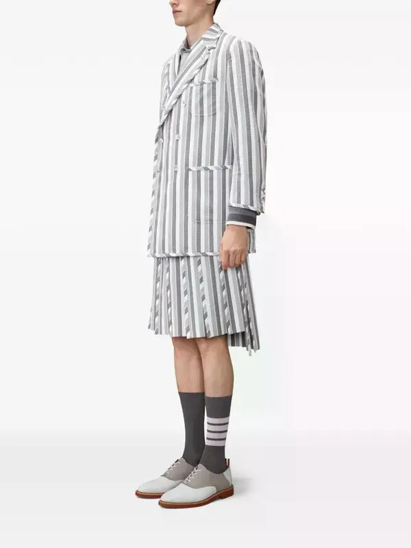 Thom Browne Repp Striped Seersucker Jacket