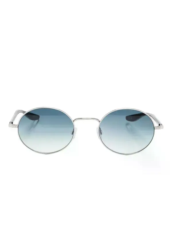 Barton Perreira Anamcara Oval-frame Sunglasses - Silver