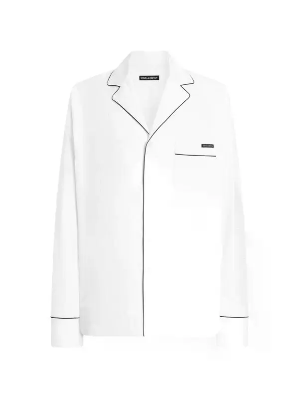Dolce & Gabbana Structured Cotton Vanity Shirt - White