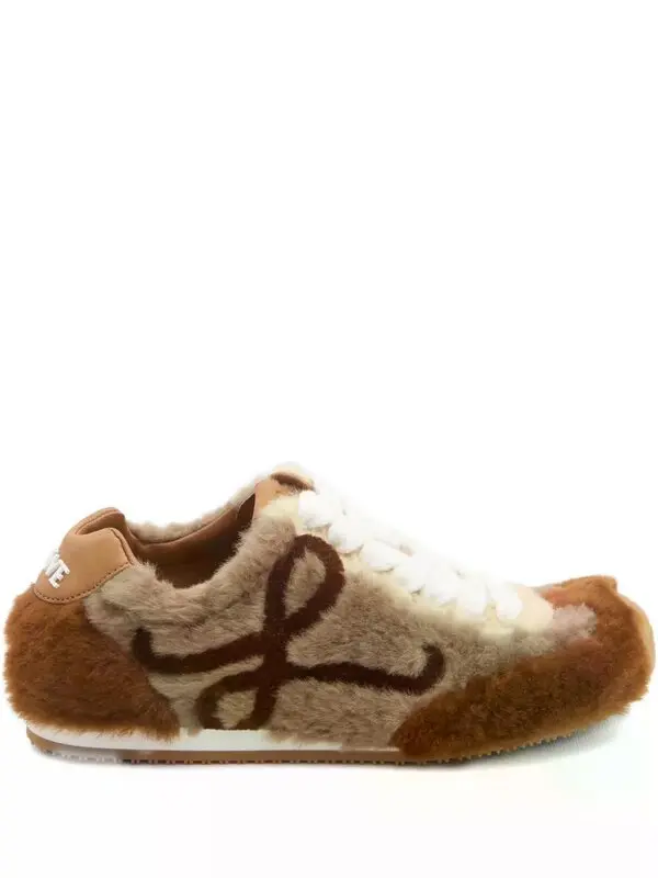 Loewe Ballet Runner 2.0 Shearling Sneakers - Brown