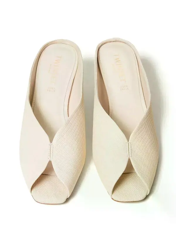 TWINSET Tejus Print Mules - Neutrals