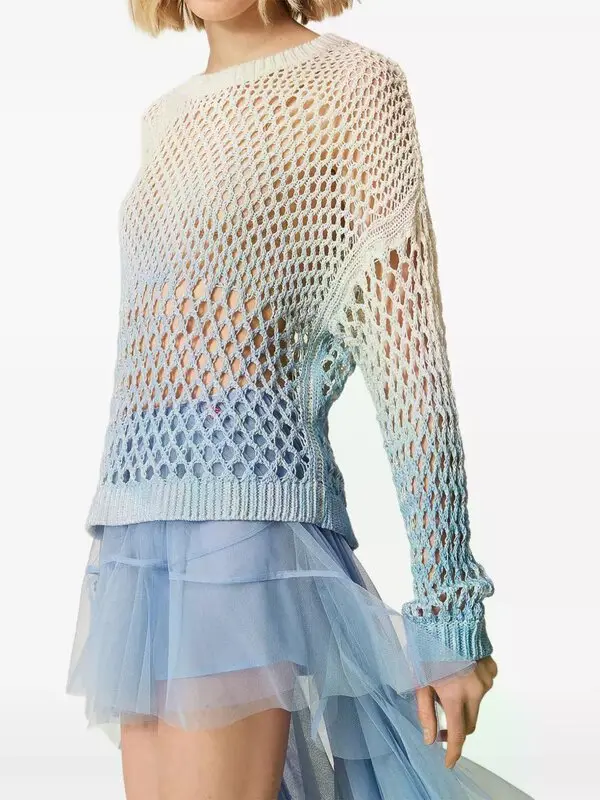 TWINSET Myfo Openwork Jumper With Gradual Print