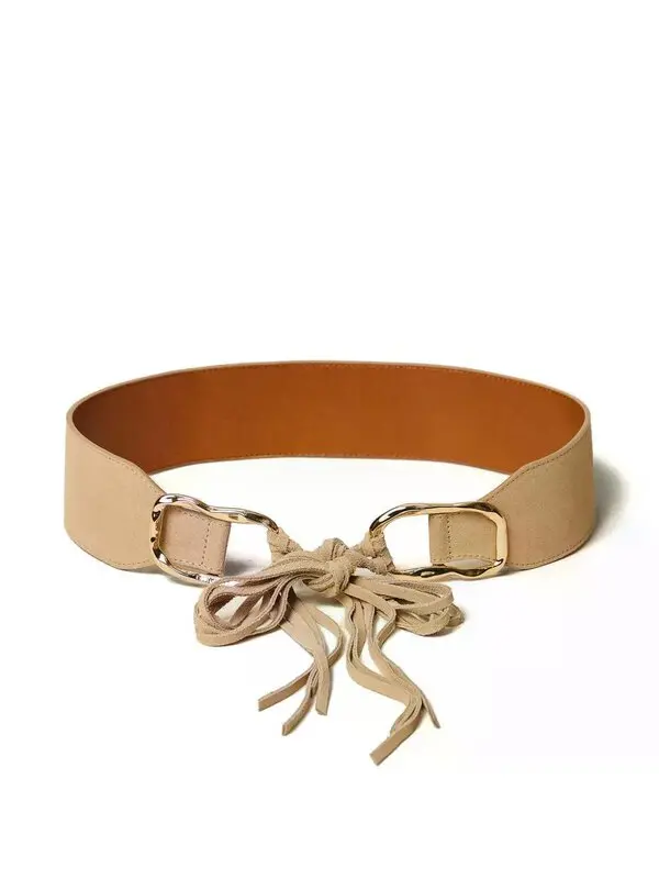 TWINSET Tie-fastening Suede Belt - Neutrals