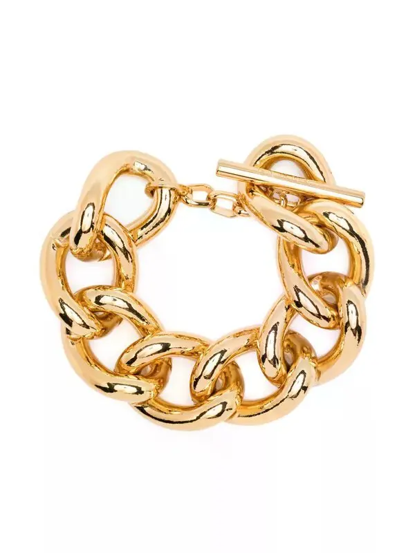 P.a.r.o.s.h Logo-engraved Chain-link Bracelet - Gold