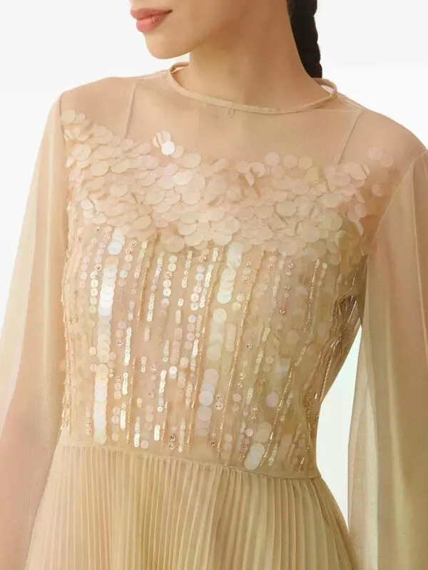 fabiana filippi sequin embellished knitted dress Fabiana Filippi Sequin-embellished Open-knit Dress