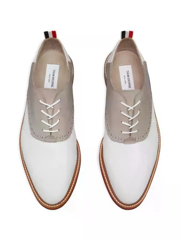 Thom Browne Nubuck Rubber Sole Saddle Shoes