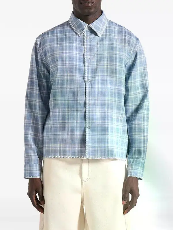 Manière De Voir Blake Checked Whipstitch Shirt
