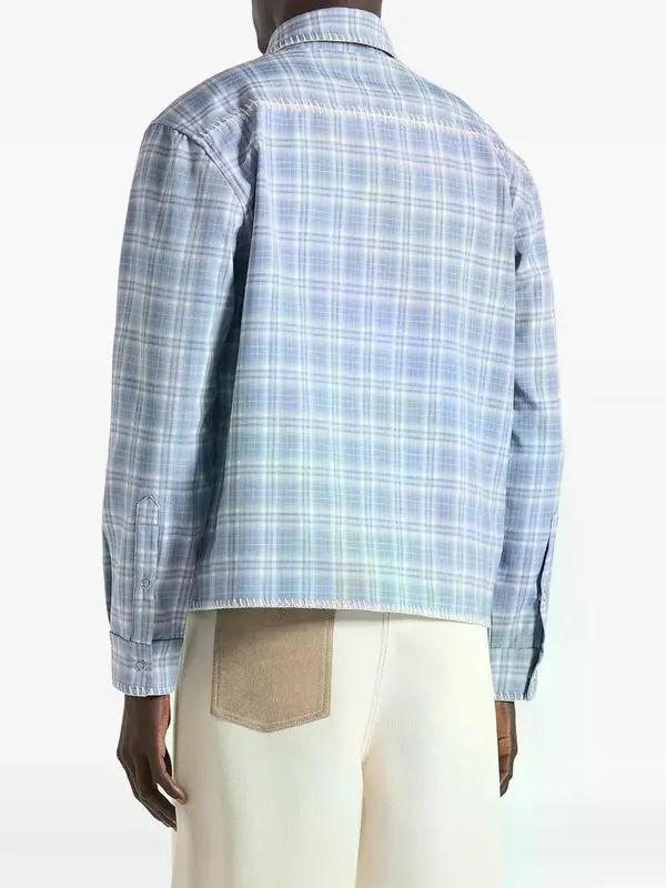 Manière De Voir Blake Checked Whipstitch Shirt