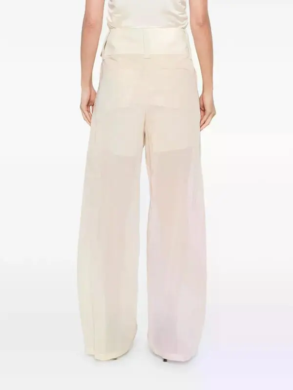 Sportmax Pleated High-waisted Trousers - Neutrals