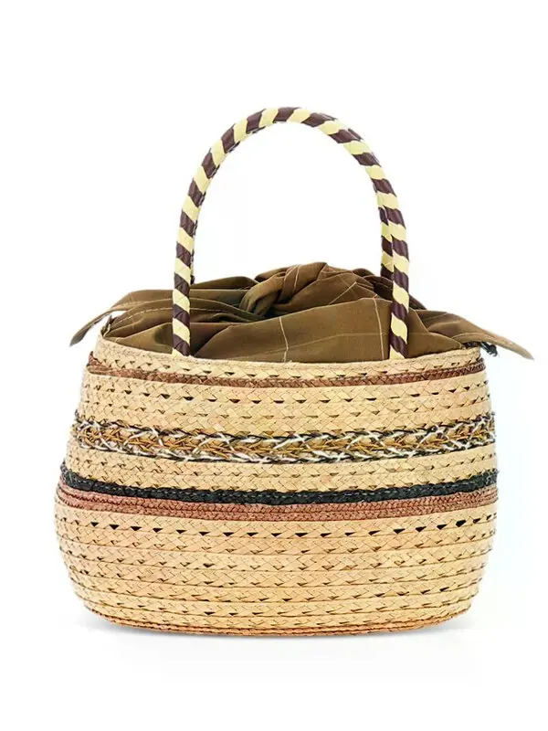 EXQUISITE J Woven Chain Clutch Bag