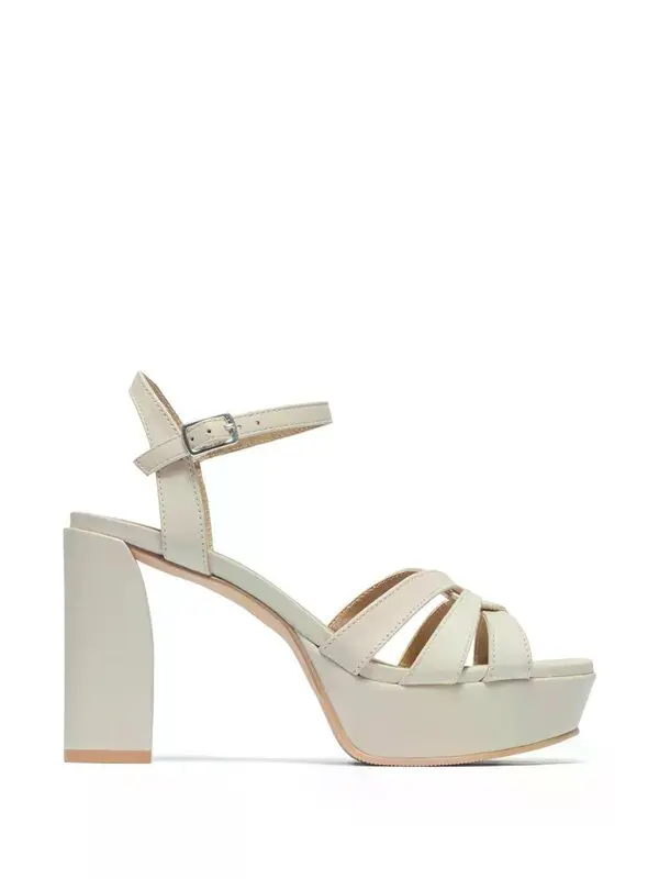 Bernardo Vittoria Woven Platform Sandals - Neutrals