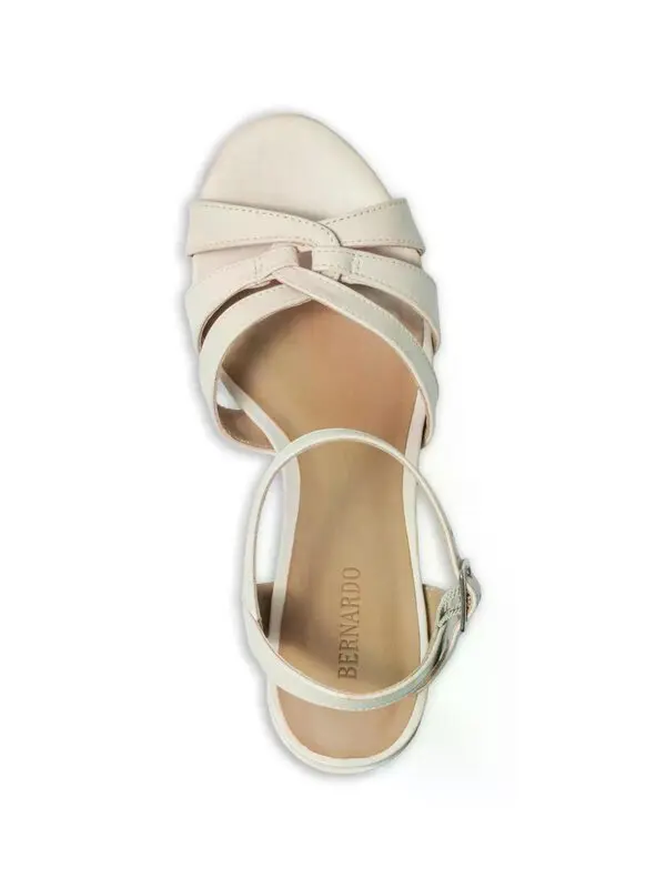 Bernardo Vittoria Woven Platform Sandals - Neutrals