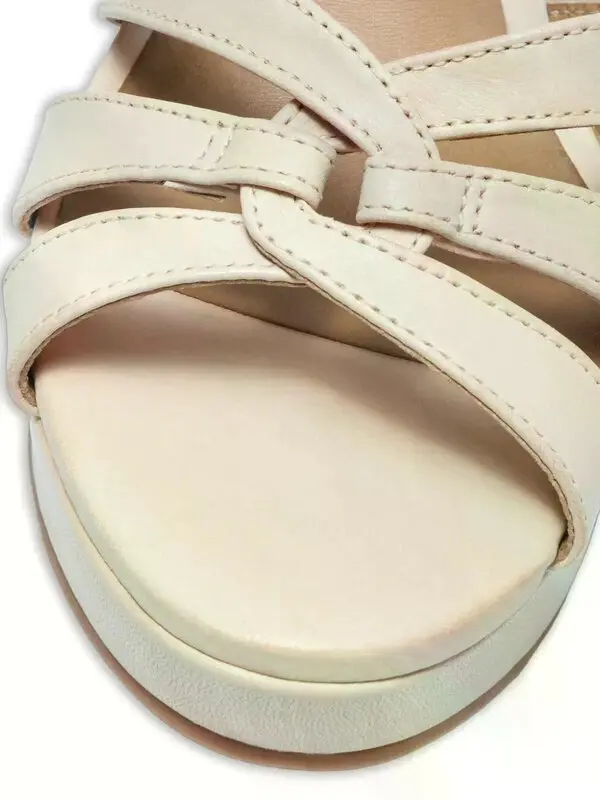 Bernardo Vittoria Woven Platform Sandals - Neutrals