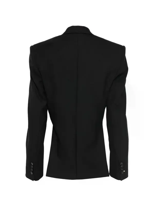 Stella McCartney Double-breasted Cut-out Blazer - Black